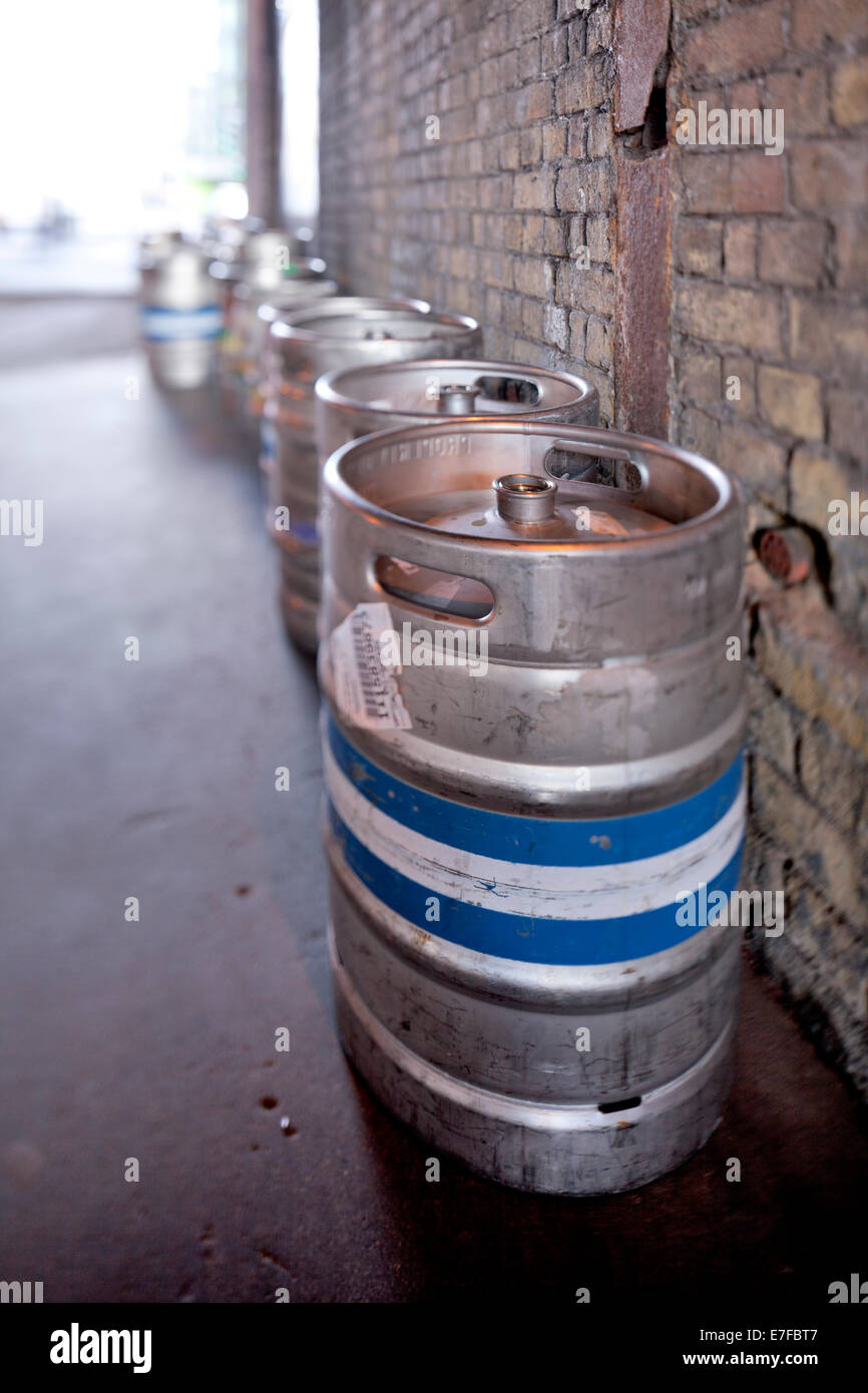 Aluminum beer barrels hi-res stock photography and images - Alamy