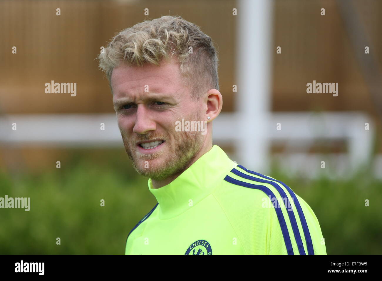 Chelsea Footballers train at their Cobham academy pre game Stock Photo ...