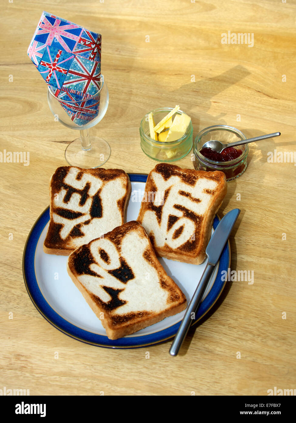 Reigate, Surrey, UK. 16th September, 2014. Toast for the UK? An ...