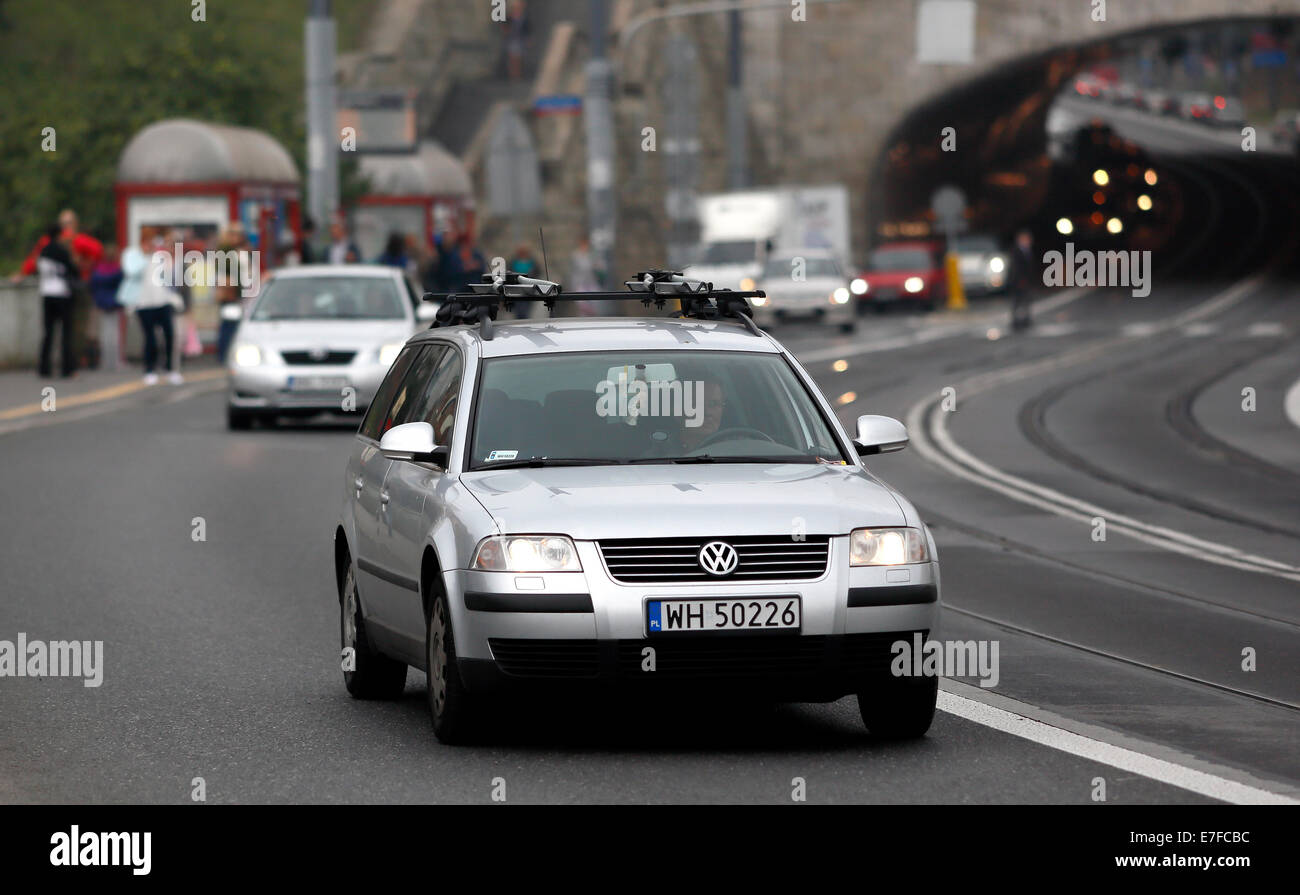 Warsaw poland street car hi-res stock photography and images - Alamy