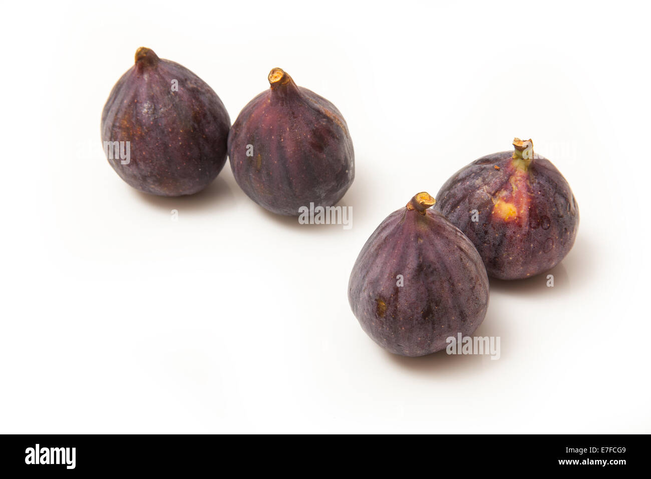 Fresh Turkish figs isolated on a white studio background Stock Photo ...