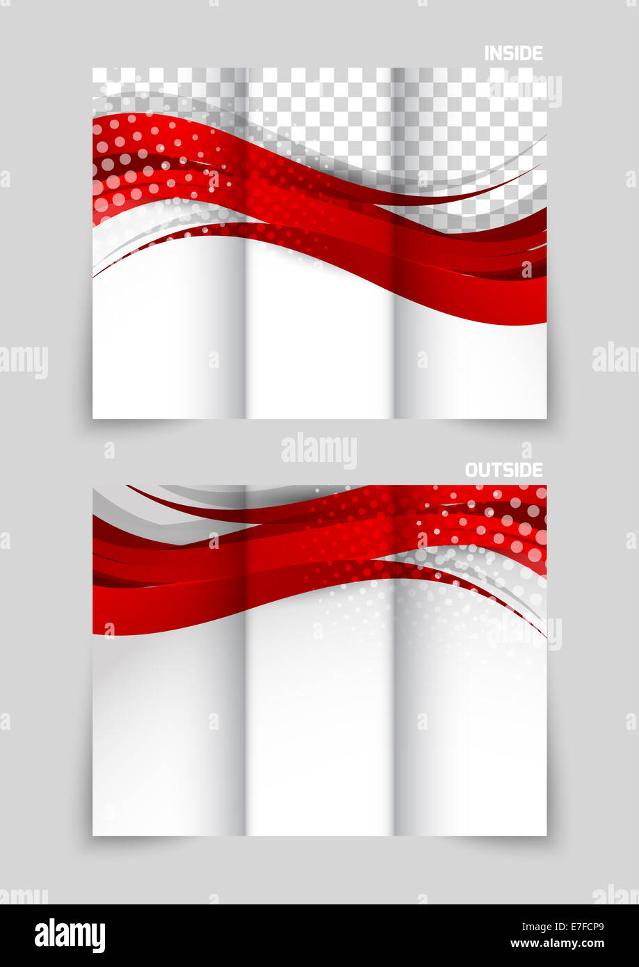 Blank Tri Fold Brochure Template