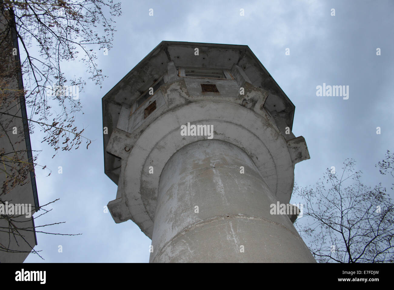 concrete watch tower in Berlin Stock Photo - Alamy