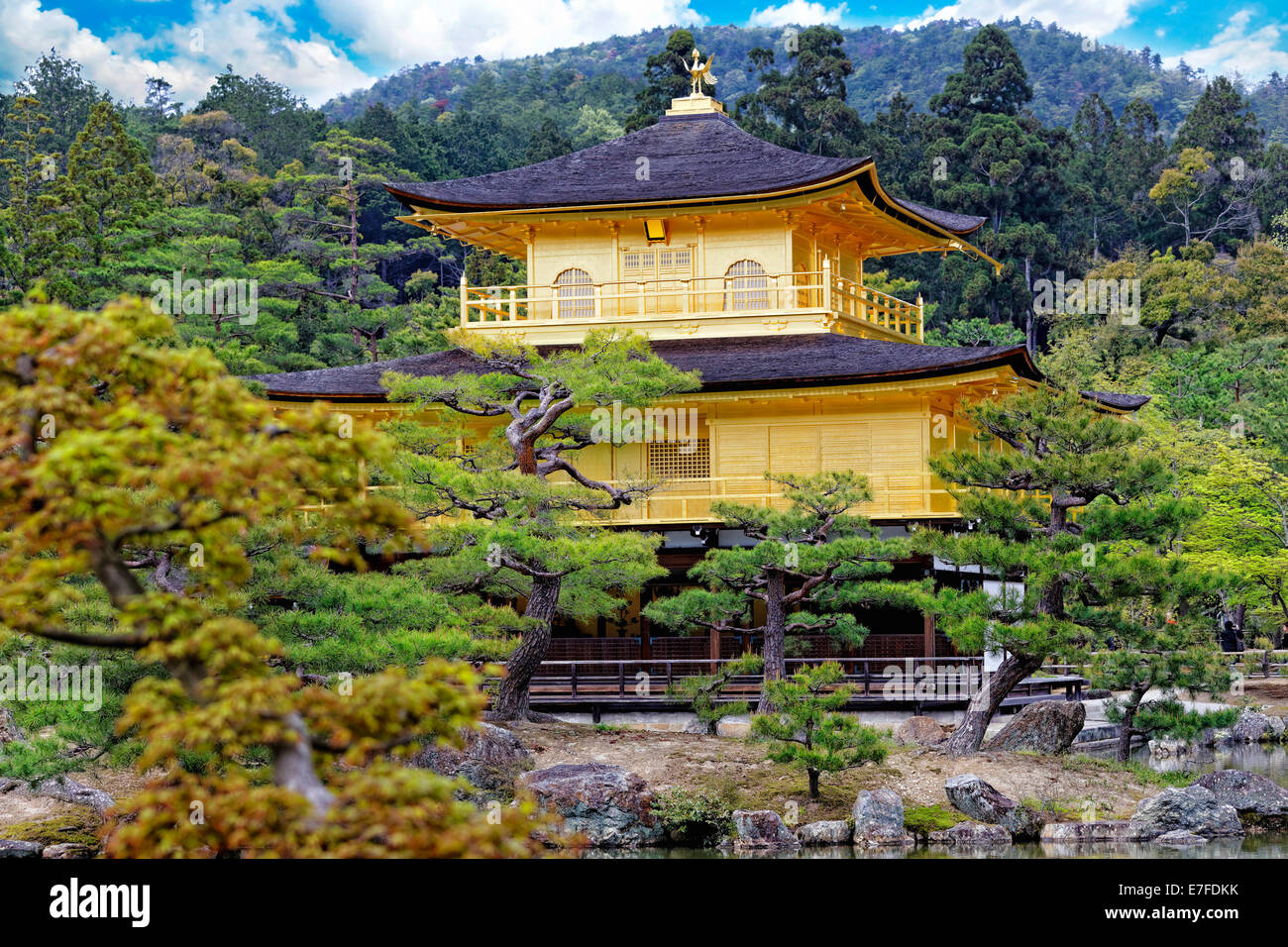 Kinkakuji Temple (The Golden Pavilion) in Kyoto, Japan and its ...
