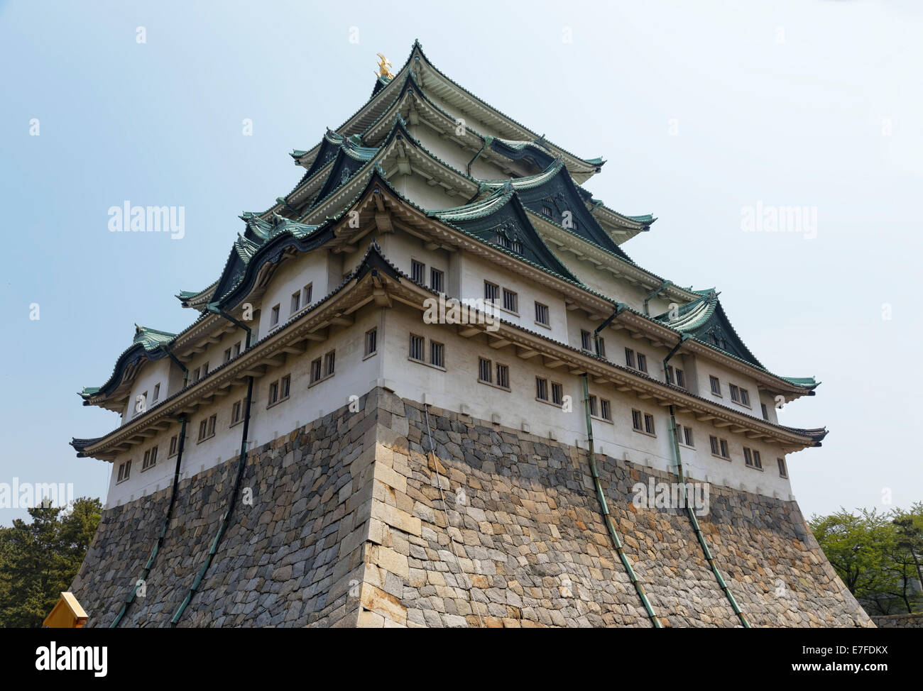 Nagoya castle atop with golden tiger fish head pair called "King Cha ...