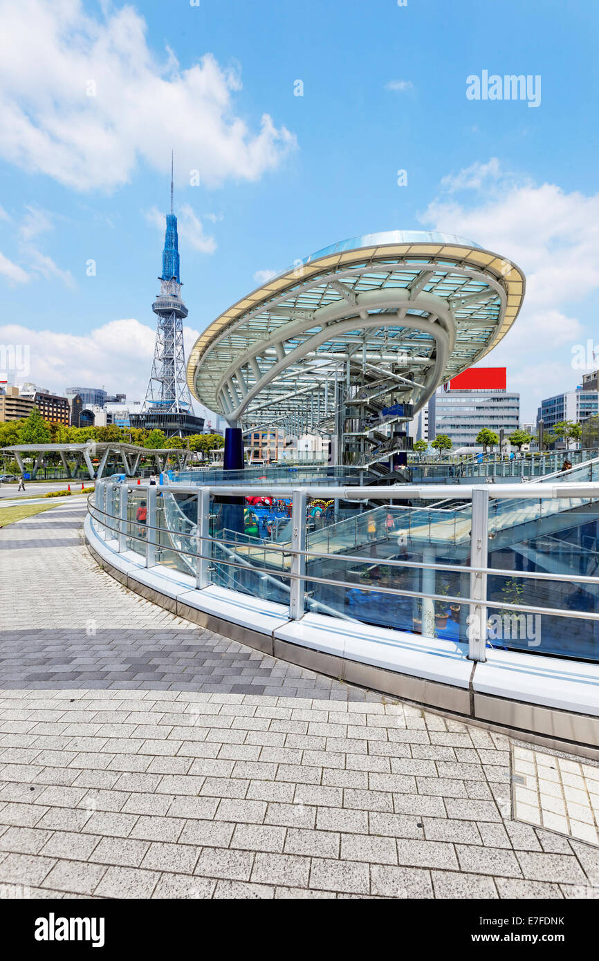 Nagoya, Japan city skyline with Nagoya Tower Stock Photo - Alamy