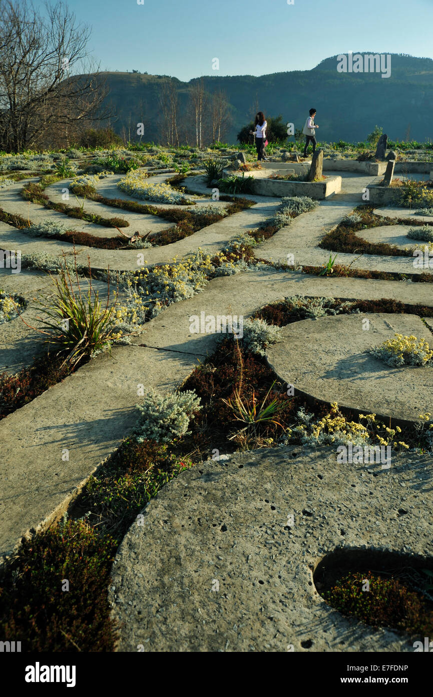 Hogsback, Eastern Cape, South Africa, people, two adult women walking ...