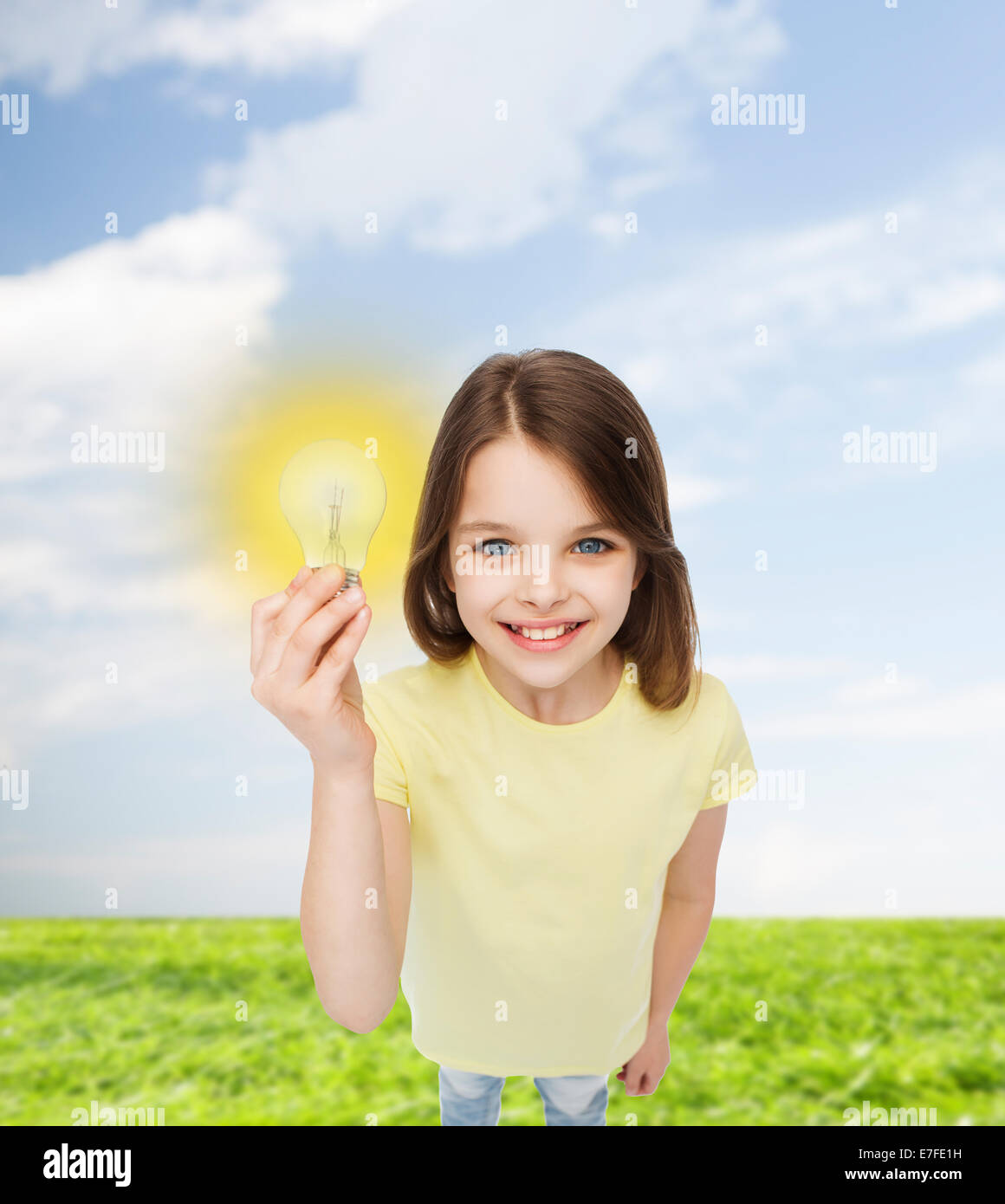 Kid light bulb hi-res stock photography and images - Alamy