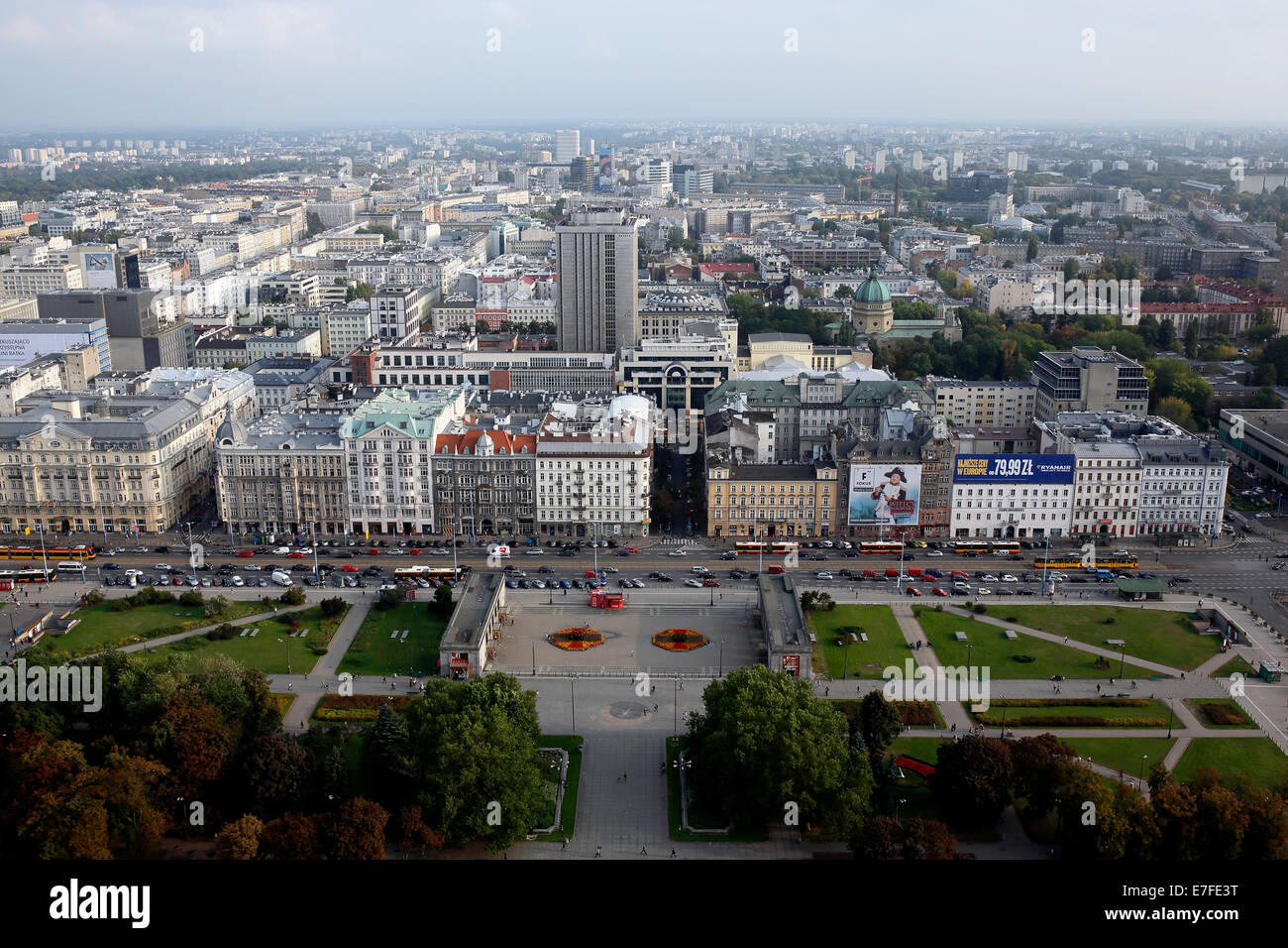 Warsaw aerial hi-res stock photography and images - Alamy