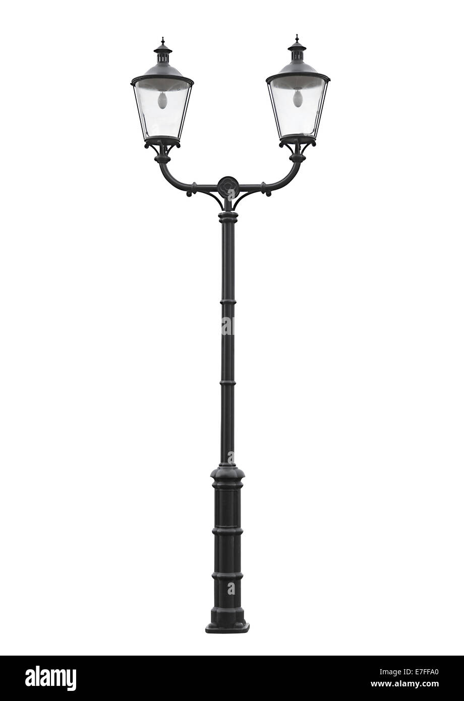 Old fashioned street lamp post Cut Out Stock Images & Pictures - Alamy