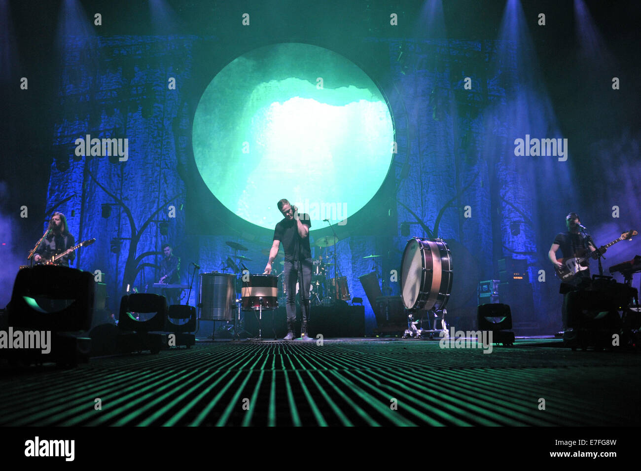 Imagine Dragons Performing Live In Concert During The Into The Night