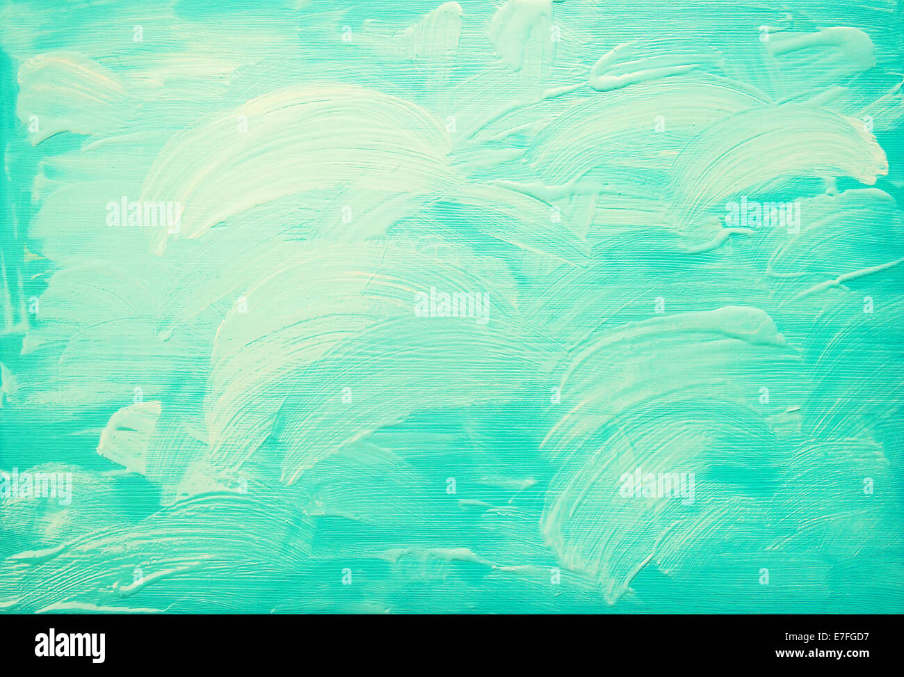 turquoise blue abstract acrylic hand painted background Stock Photo - Alamy