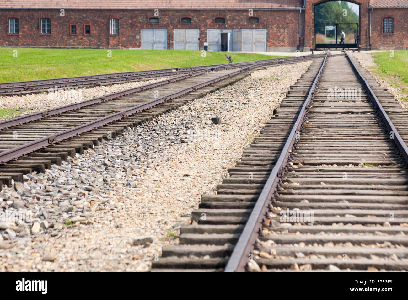 Auschwitz concentration camp train hi-res stock photography and images ...