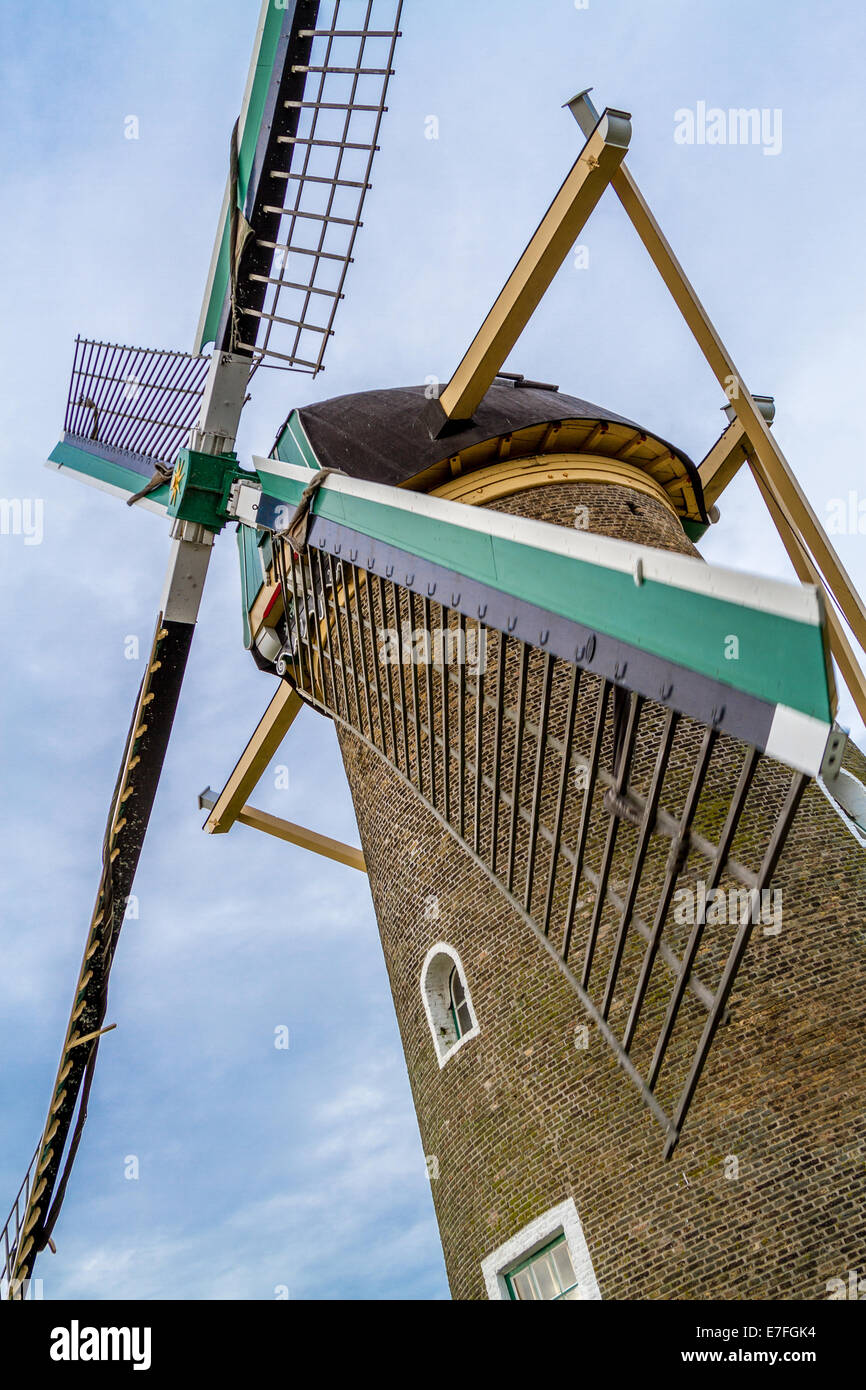 A dutch windmill in motion Stock Photo - Alamy