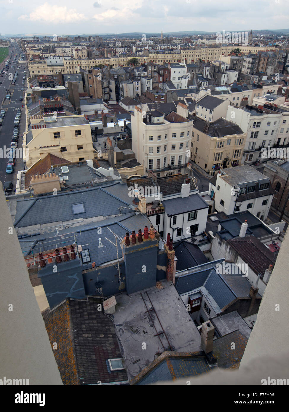 An aerial view of Brighton, seen from the top of Embassy Court Stock ...