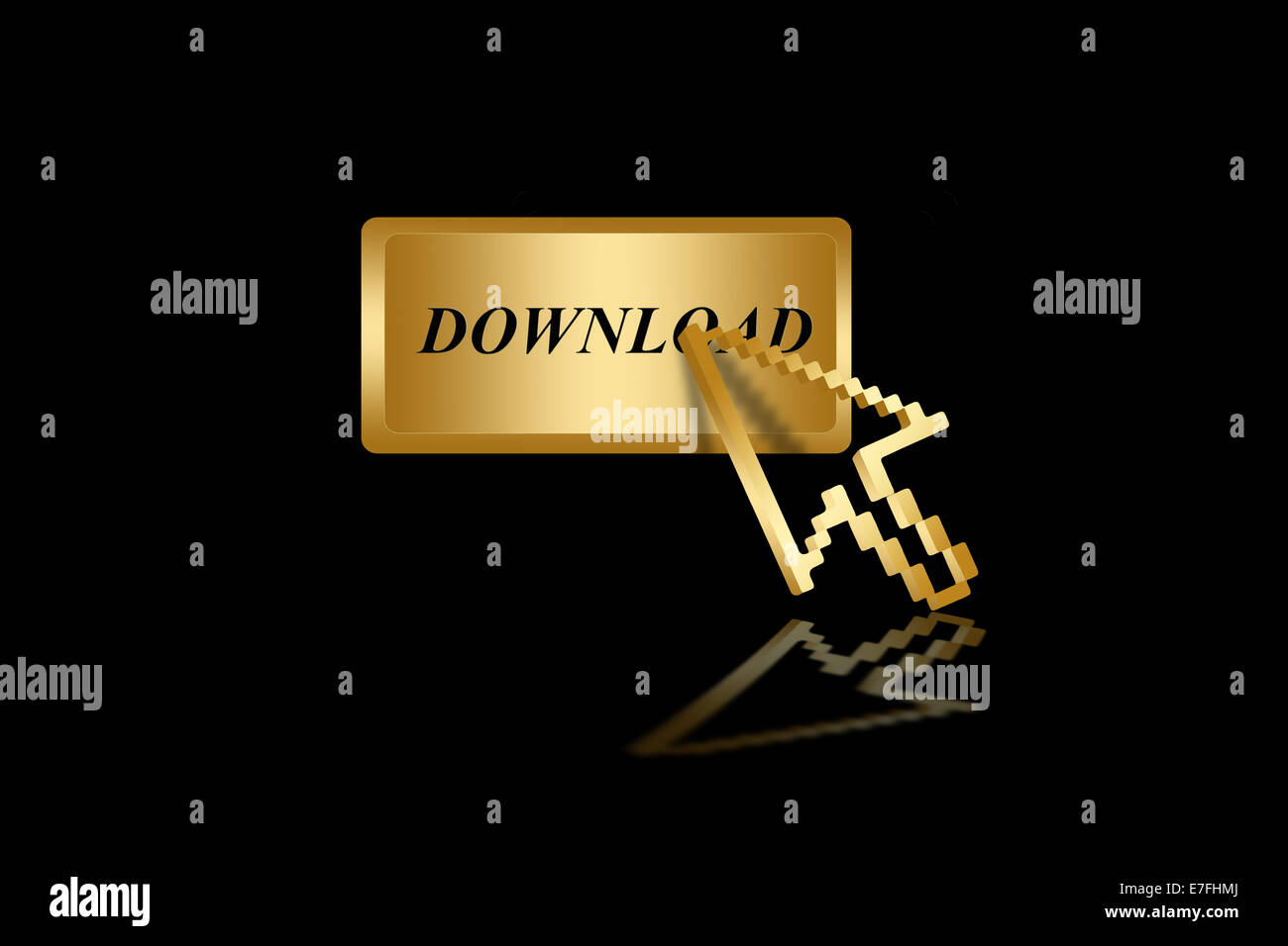 Golden button hi-res stock photography and images - Alamy