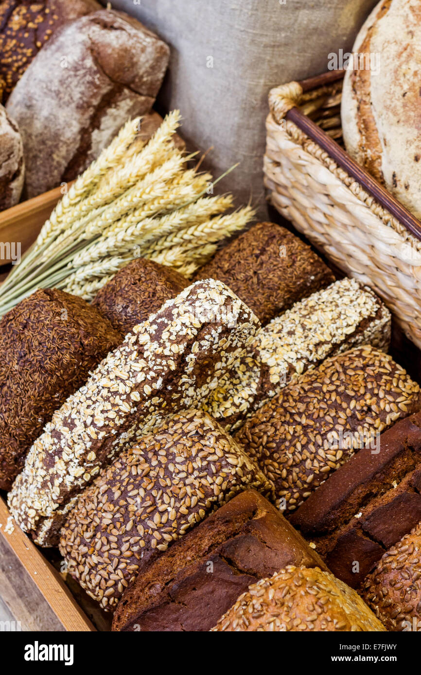 Bread with seeds, homemade Stock Photo - Alamy