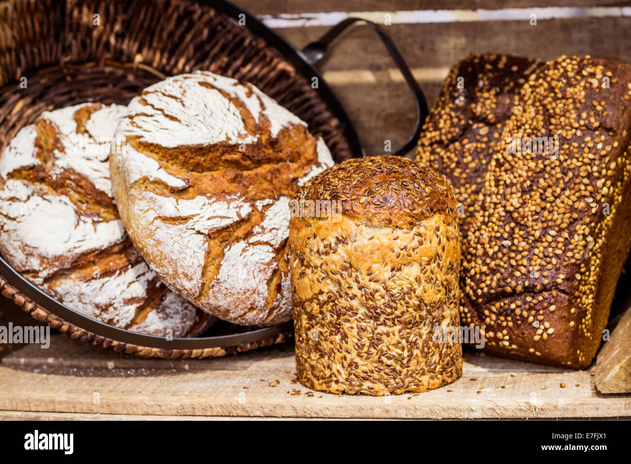 Artisan bread seeds hi-res stock photography and images - Alamy