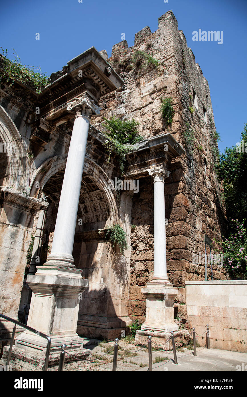 Hadrian's Gate in Antalya Stock Photo - Alamy