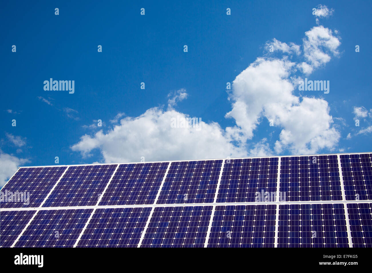 Green Photography: Solar Panel and blue sky Stock Photo - Alamy