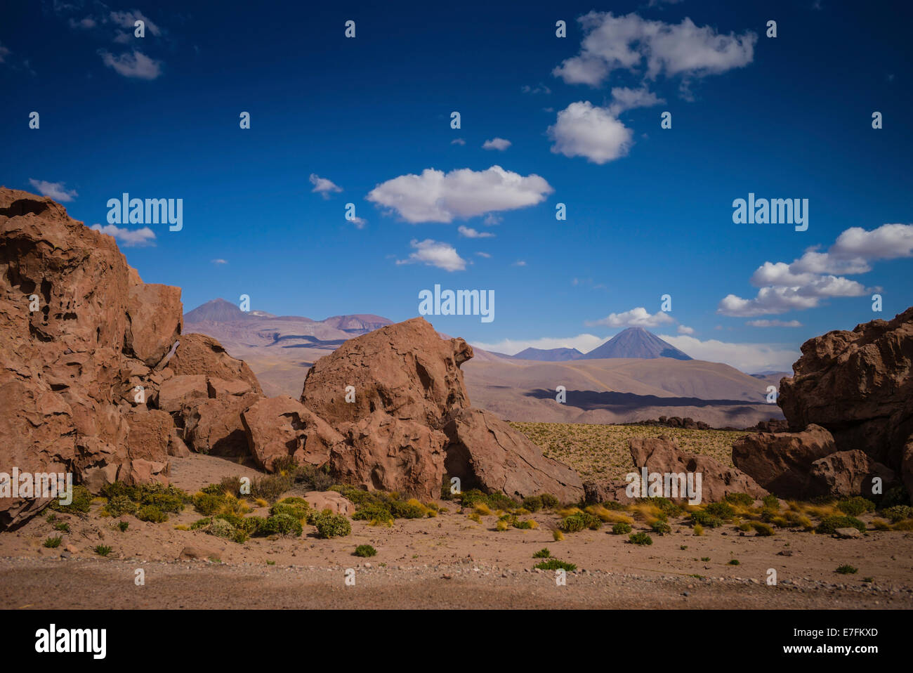 Atacama Desert landscape, Chile Stock Photo - Alamy