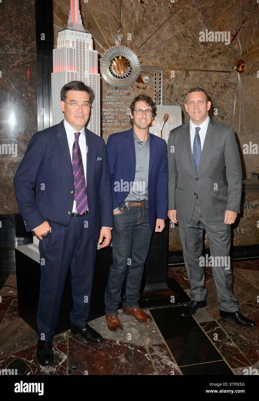 New York, NY, USA. 16th Sep, 2014. Alan Gilbert, Josh Groban, Matthew ...