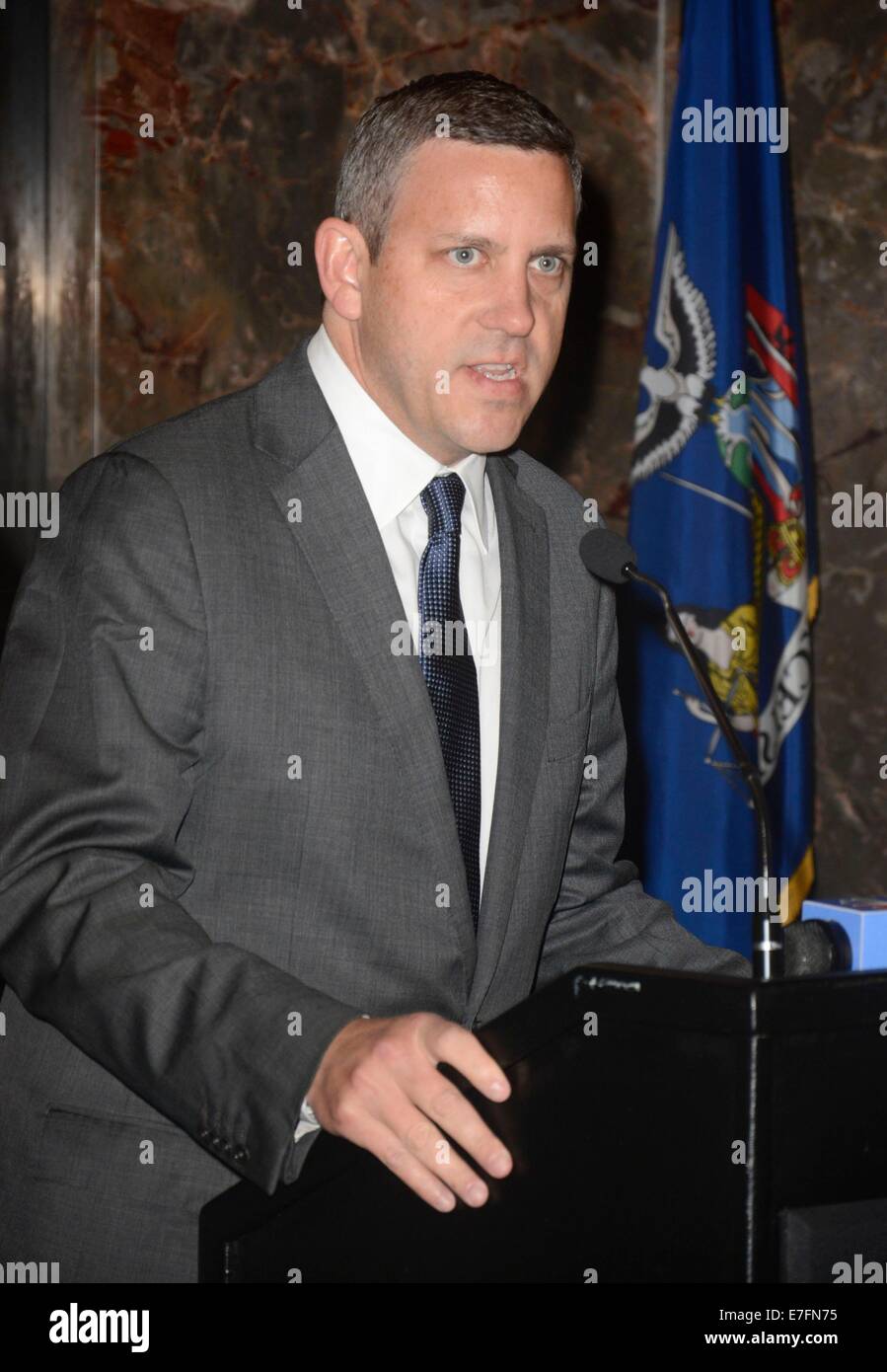 New York, NY, USA. 16th Sep, 2014. Matthew Van Besien at a public ...