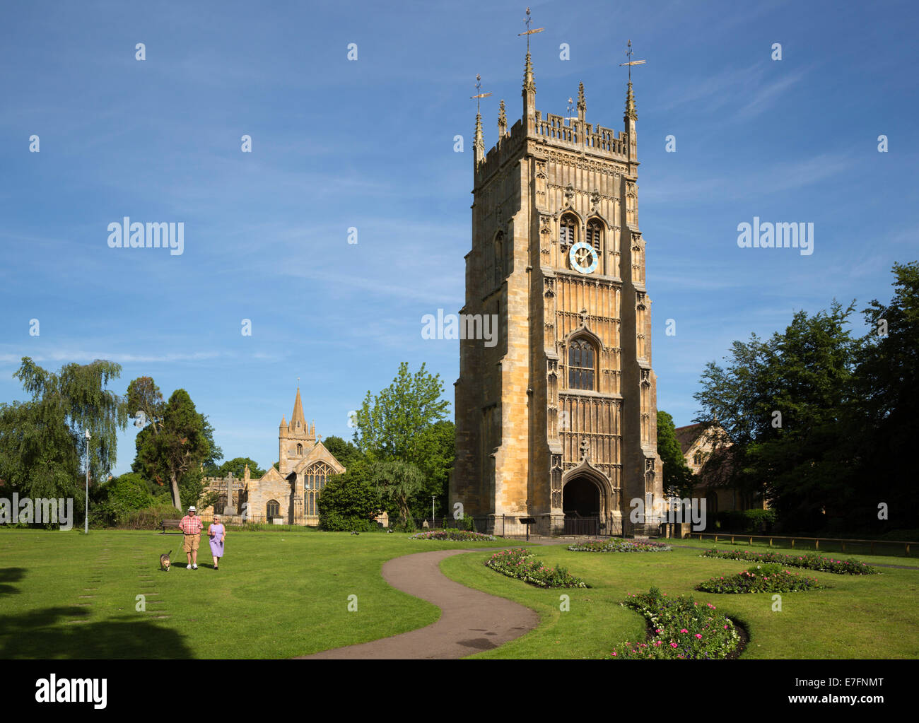The Bell Tower and St Lawrence's church, Abbey Park, Evesham ...