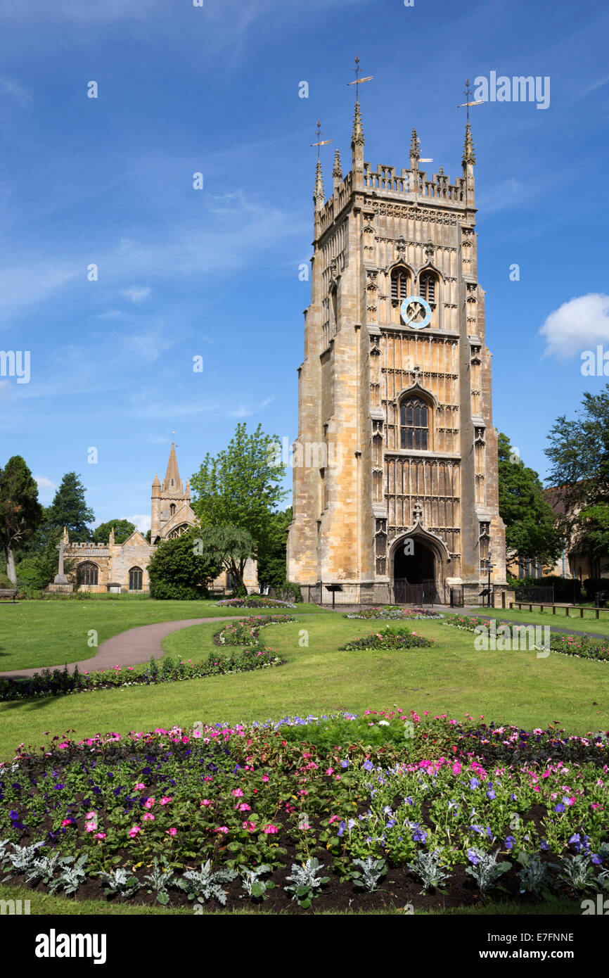 The Bell Tower and St Lawrence's church, Abbey Park, Evesham ...