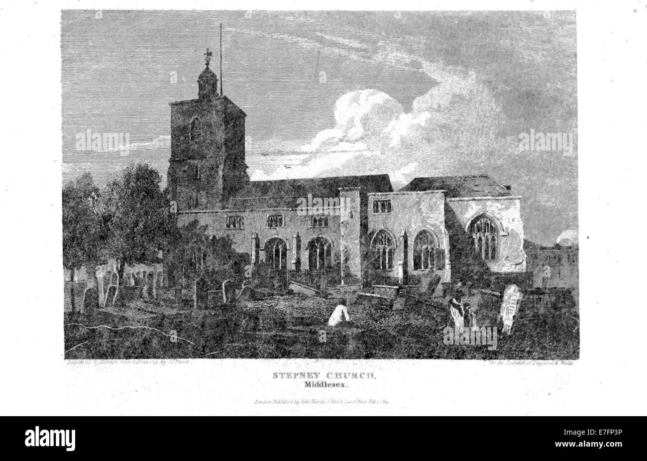 Illustration from page 5.031 of 'Brayley' (1820), depicting Stepney ...