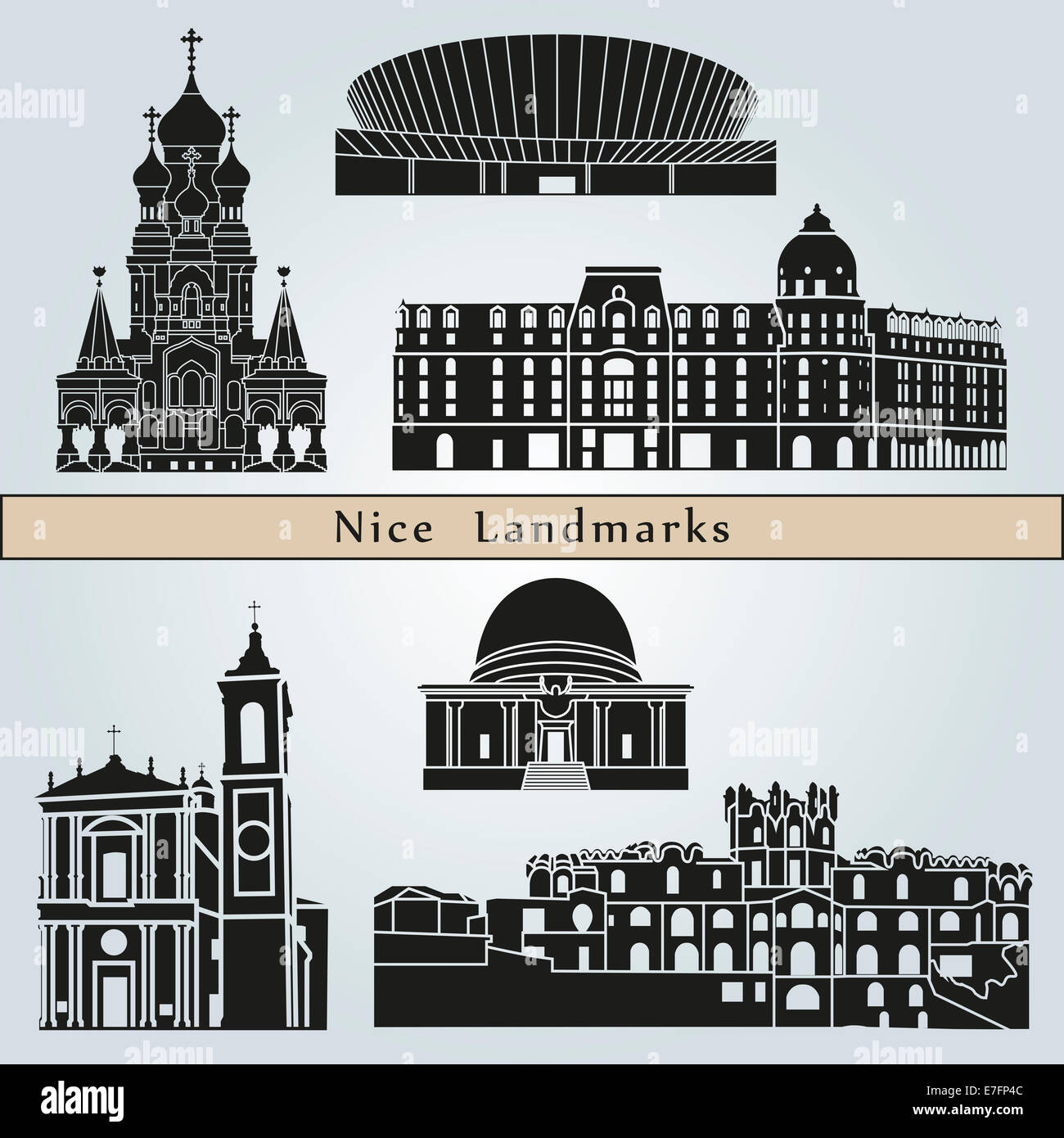 Nice landmarks and monuments Stock Photo - Alamy