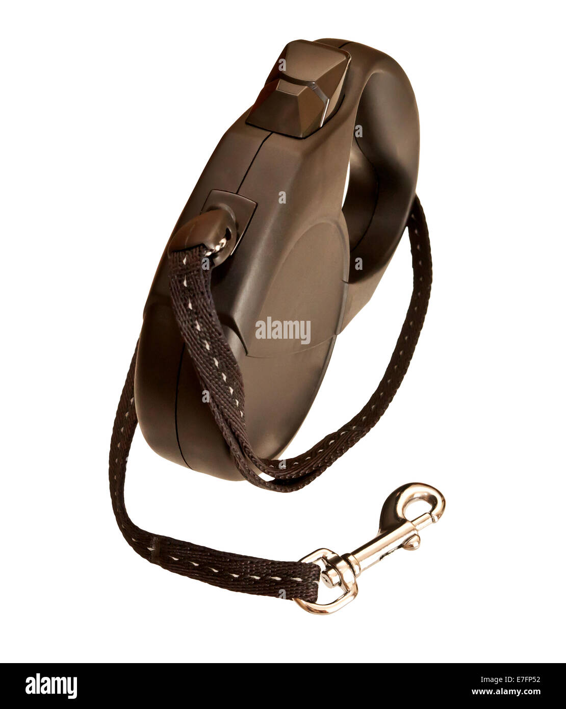 Retractable leash for dog isolated on white background Stock Photo - Alamy