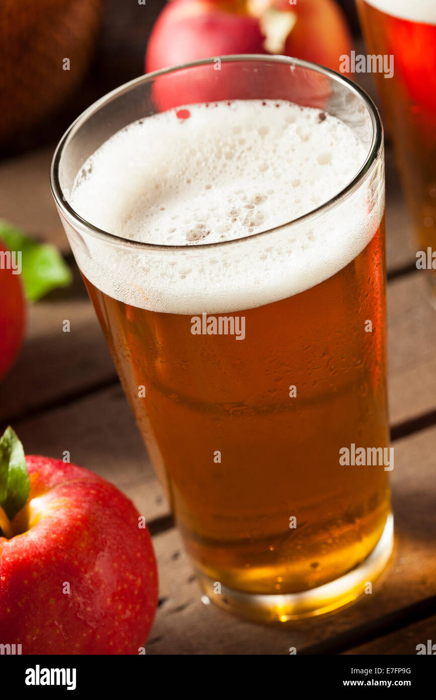 Hard Apple Cider Ale Ready to Drink Stock Photo - Alamy
