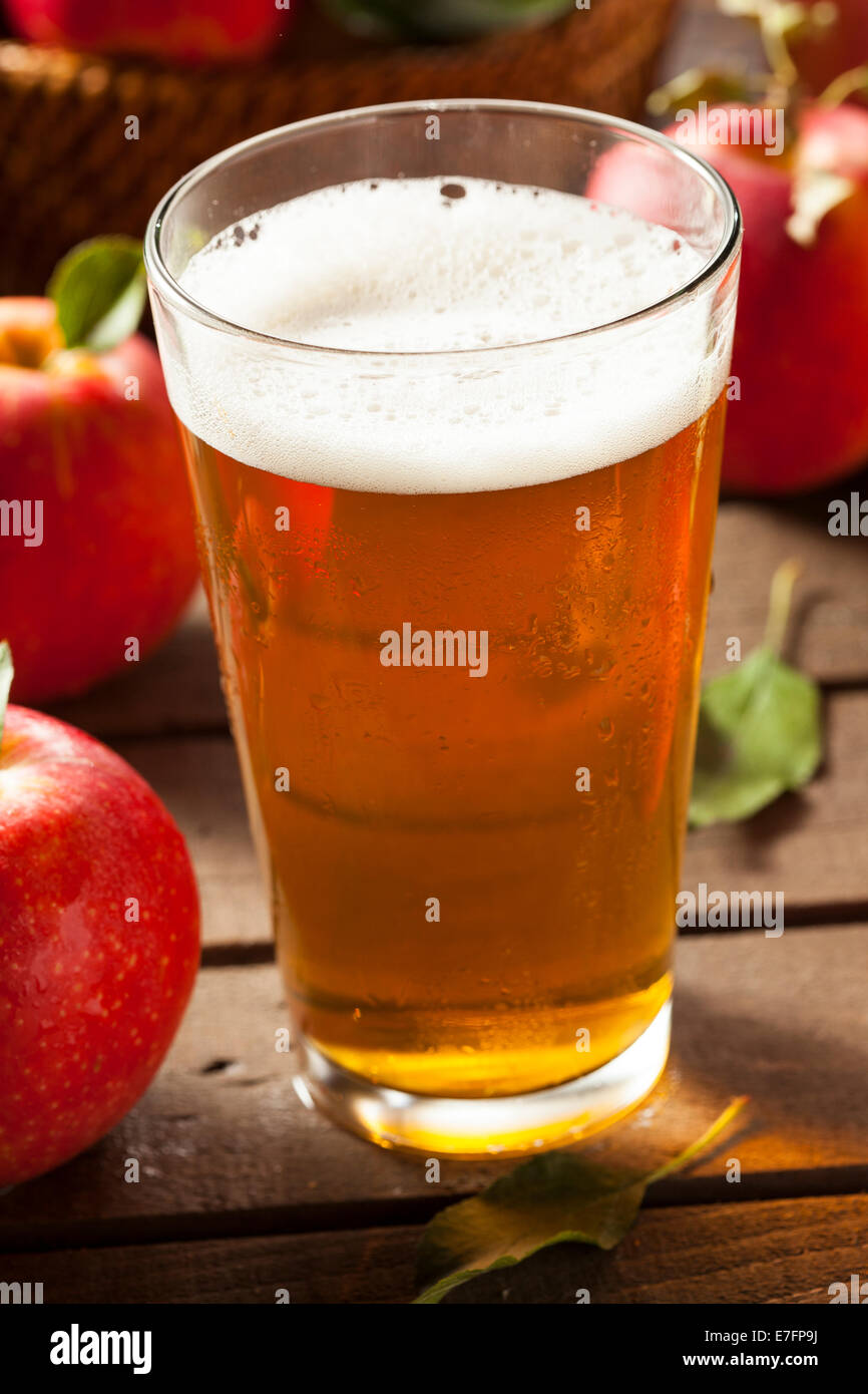 Hard Apple Cider Ale Ready to Drink Stock Photo - Alamy