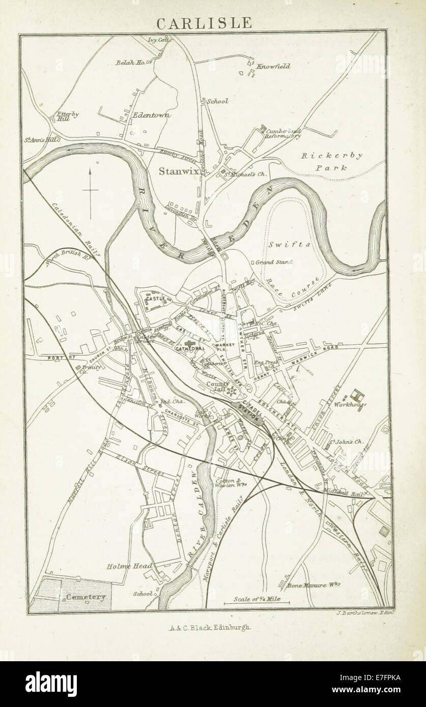 Carlisle map hi-res stock photography and images - Alamy