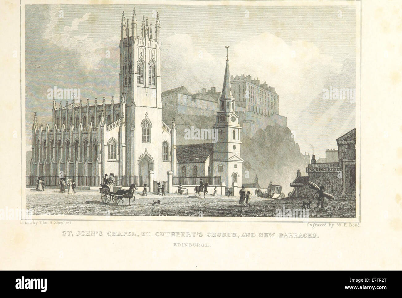 An illustration from 'Metropolitan Improvements' (1829) showing St John ...