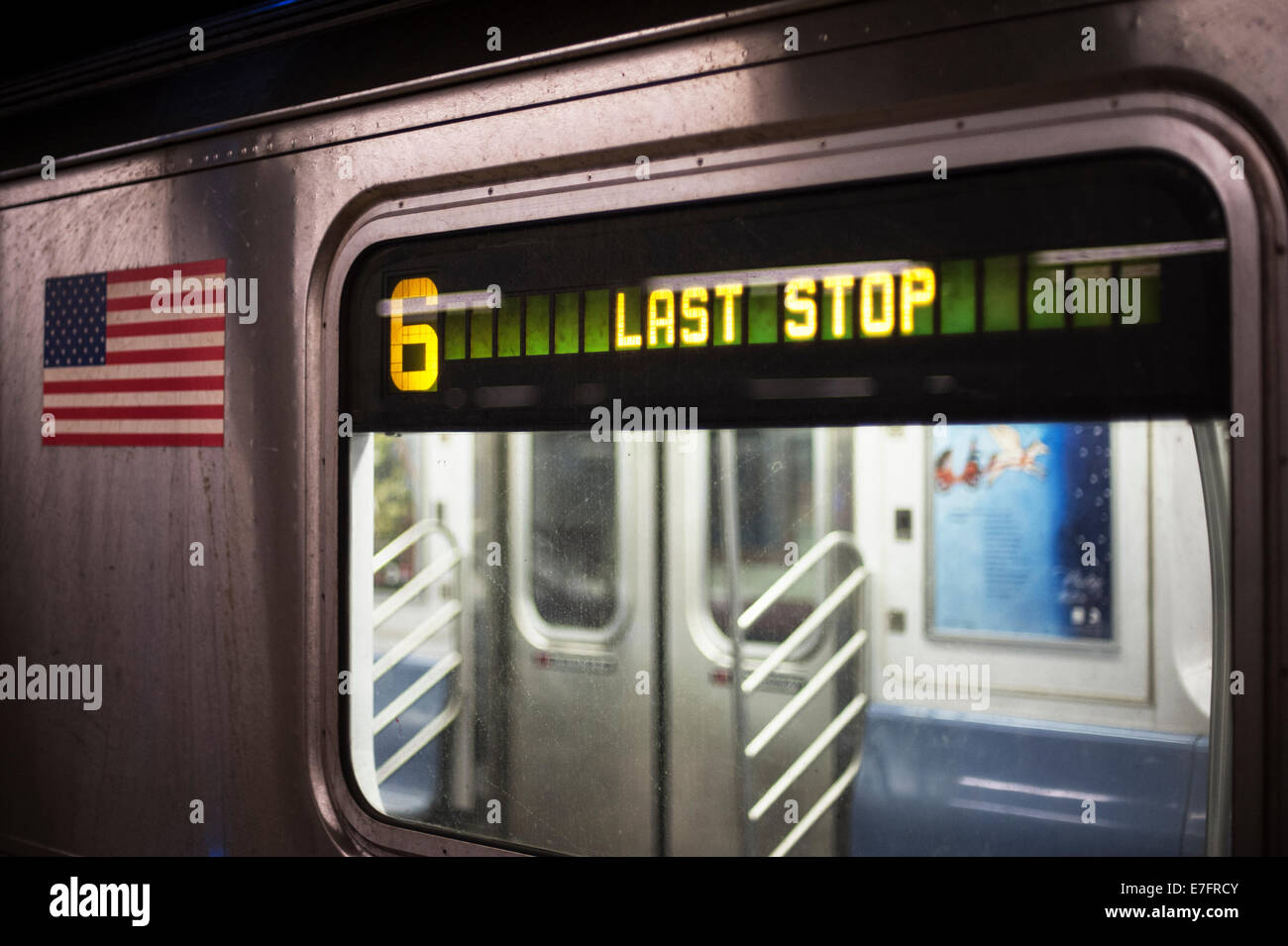 Last Stop. NYC Metro Stock Photo - Alamy