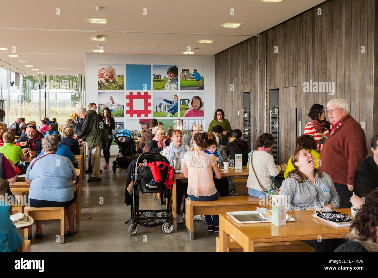 Inside the new visitor cafe / restaurant at the Visitor centre at ...