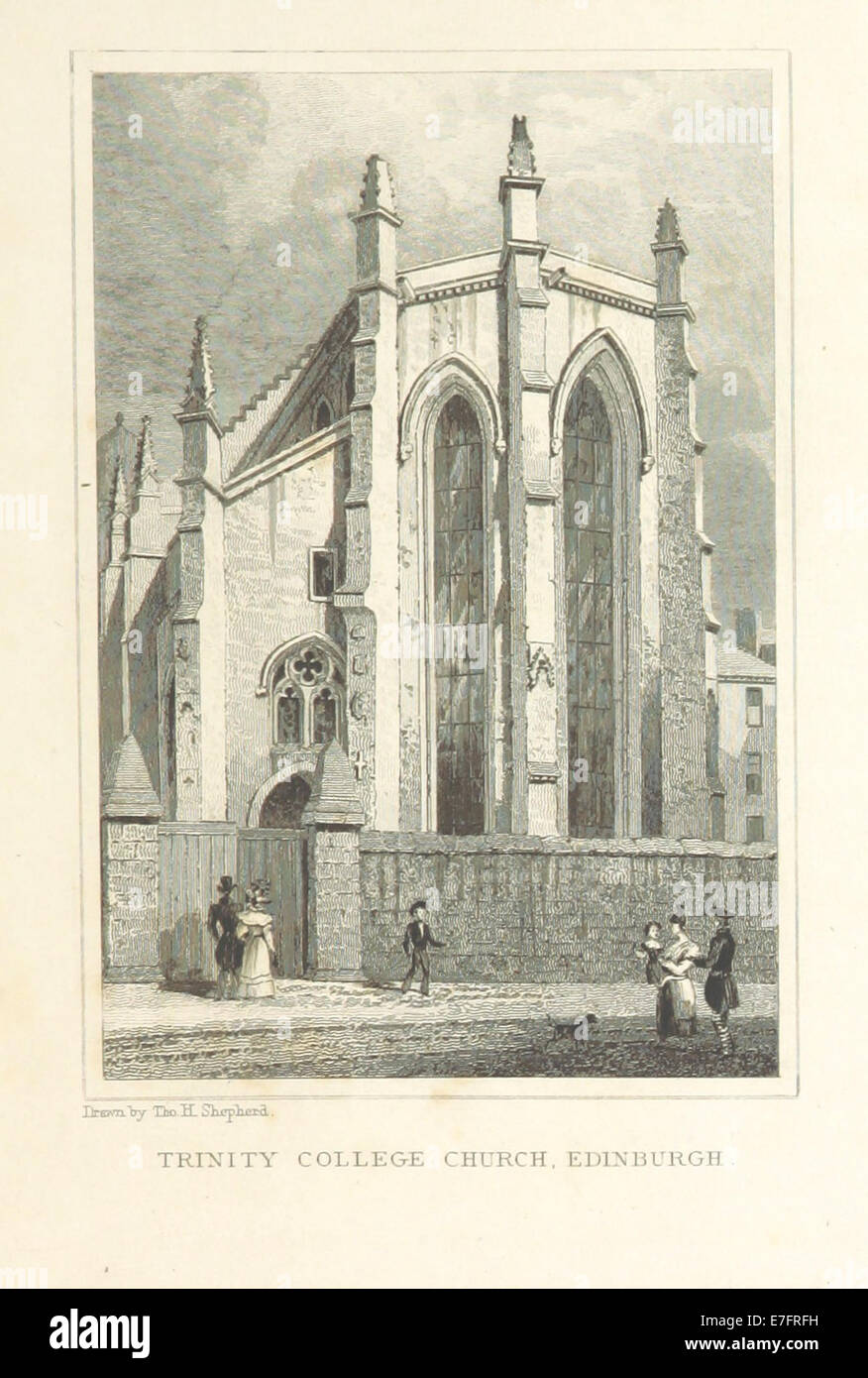Ma 1829 p 185 trinity college church hi-res stock photography and ...