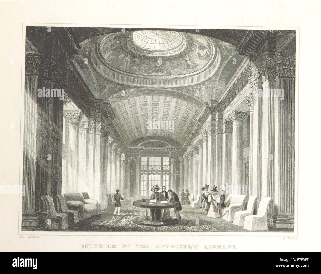 MA(1829) p.195 - Interior of the Advocate's Library - Thomas Hosmer ...