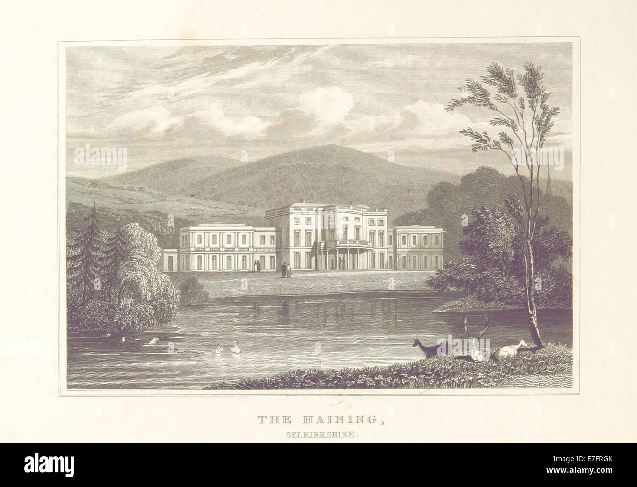 An illustration from page 224 of 'MA' (1829) depicting The Haining, a ...