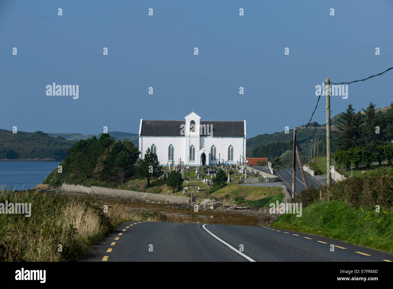 St Columba's Church, Massmount, Fanad, County Donegal, Ireland Stock ...
