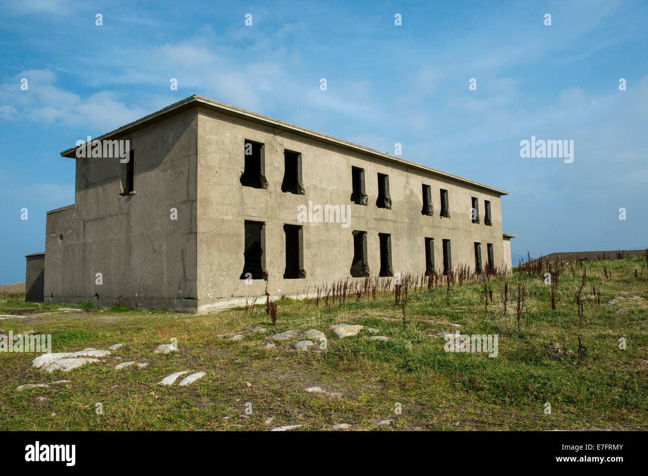 Former military camp at Fanad Head, North Donegal, Ireland, Europe ...