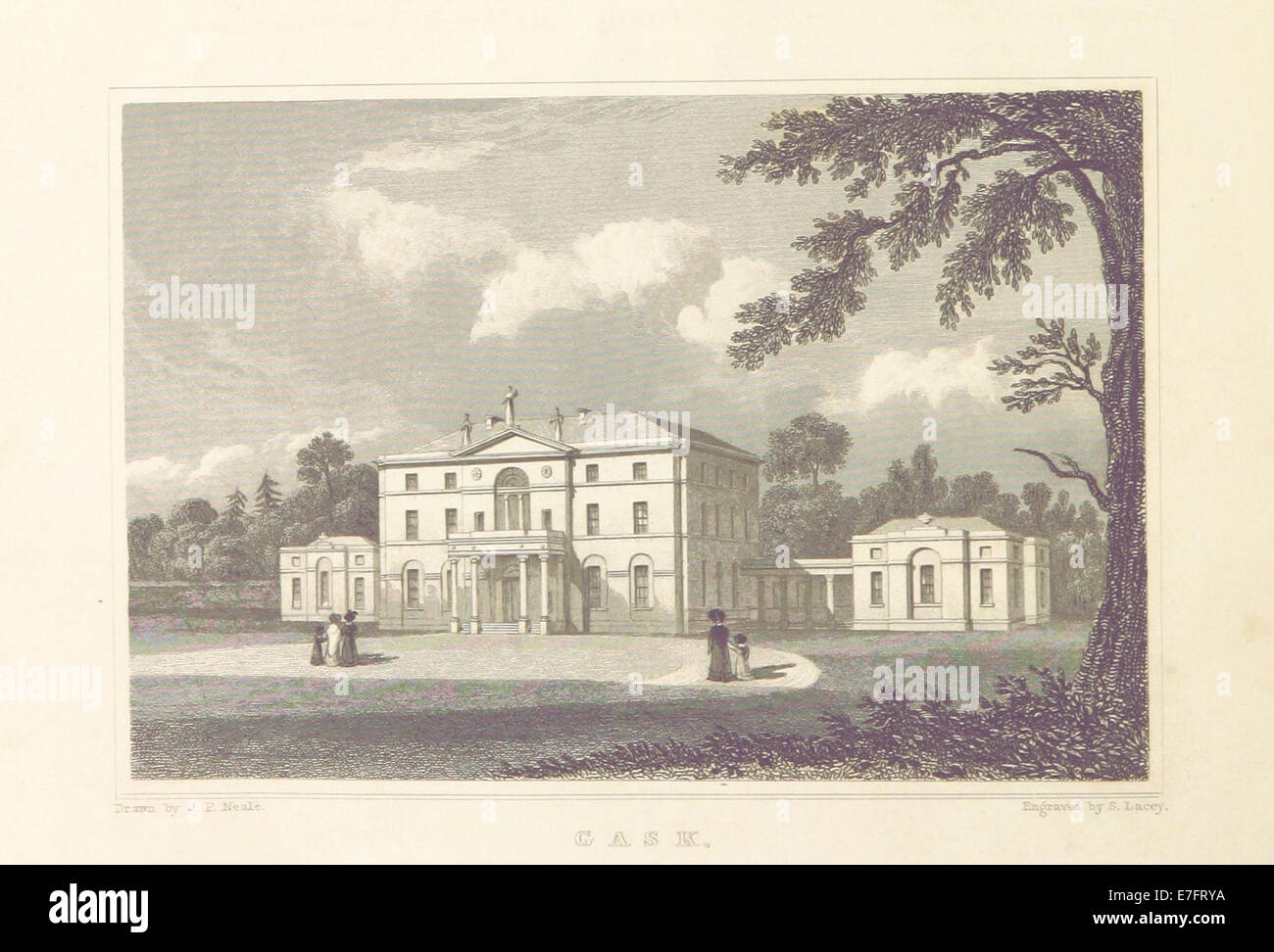 Illustration from page 332 of 'MA' (1829), depicting the estate of Gask ...