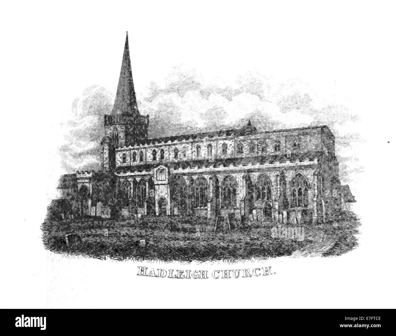 Pigot and Co (1842) p1.501 - Hadleigh Church Stock Photo - Alamy