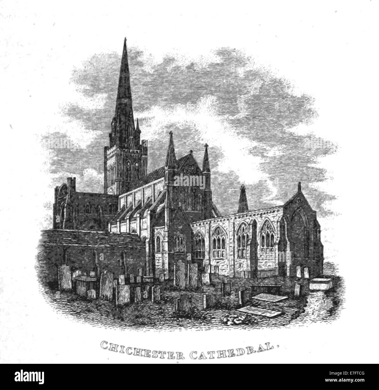 Chichester cathedral drawing hi-res stock photography and images - Alamy