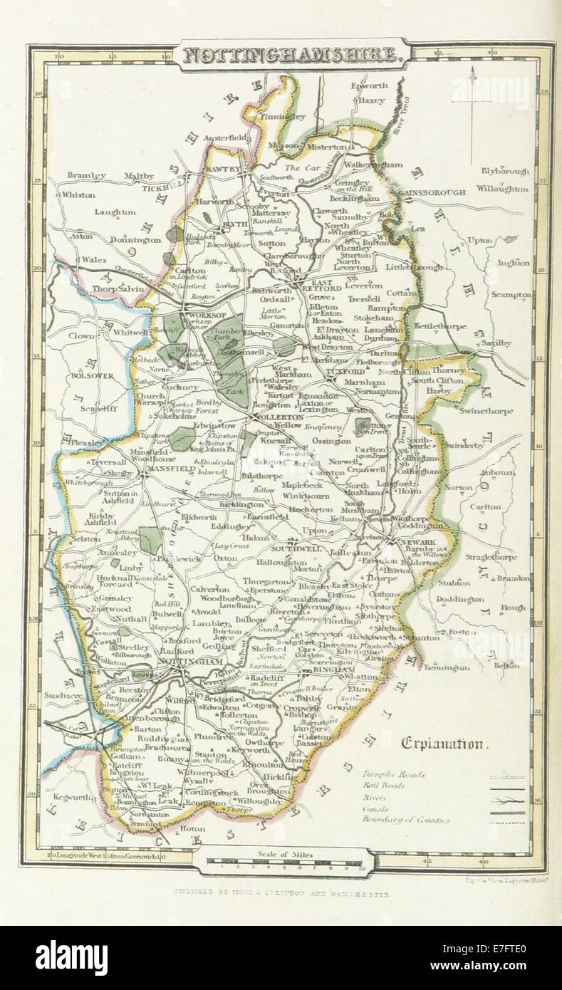 Nottinghamshire map hi-res stock photography and images - Alamy