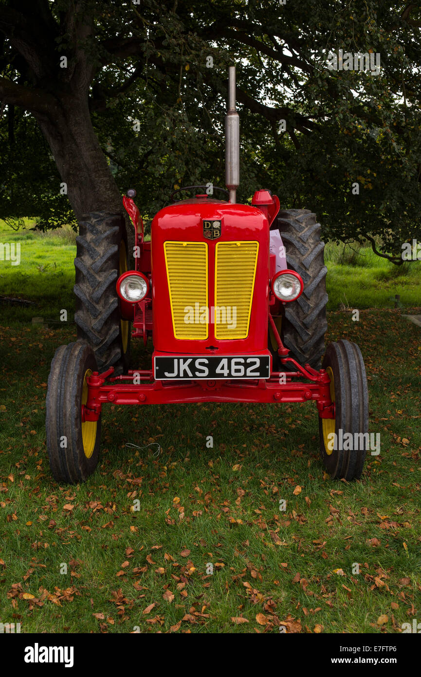 1950 orange vintage David Brown 950 Cropmaster Tractor on display at a ...