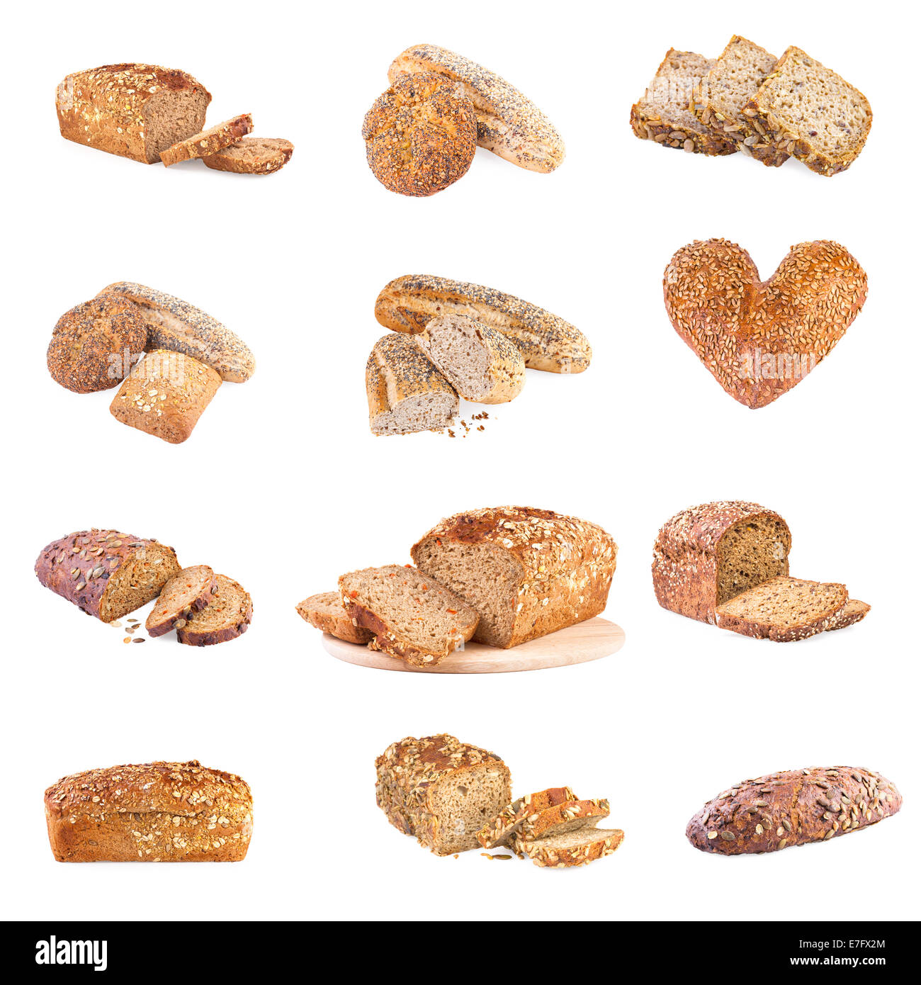 Set of isolated bread hi-res stock photography and images - Alamy