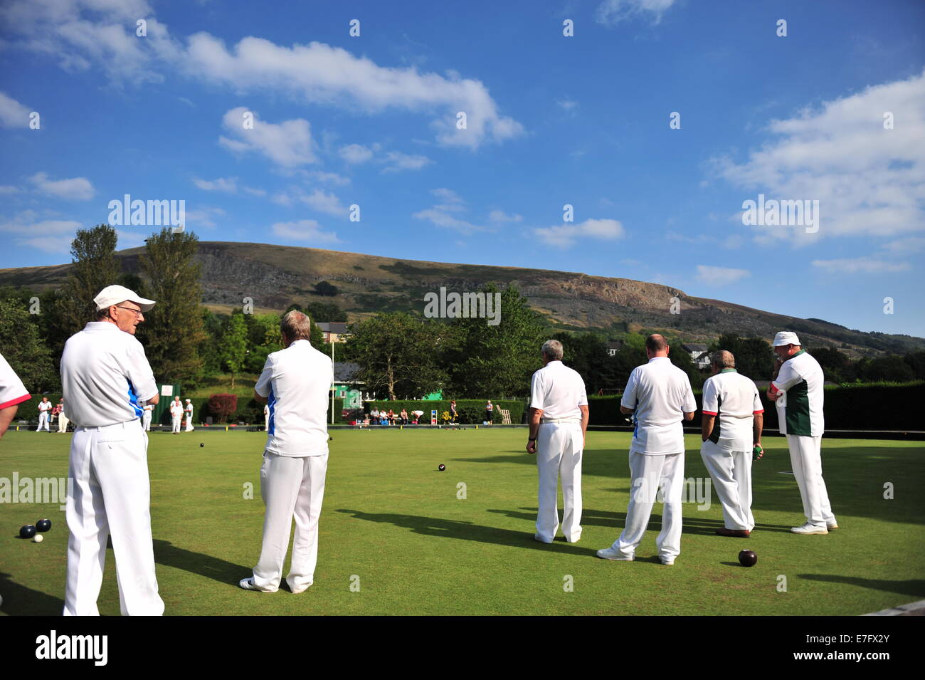 Lawn Bowls match Stock Photo - Alamy
